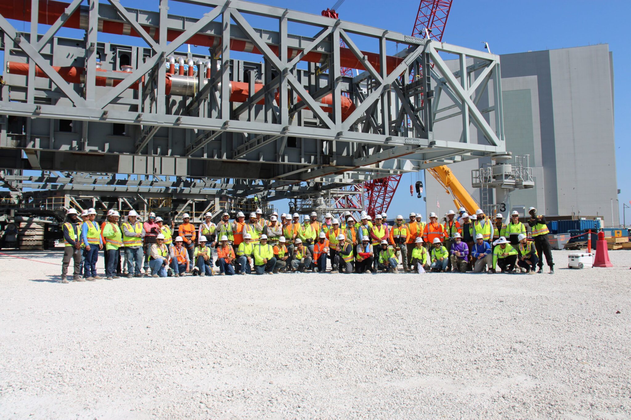 Bechtel Completes Jack and Set of Mobile Launcher 2 Base at Kennedy ...