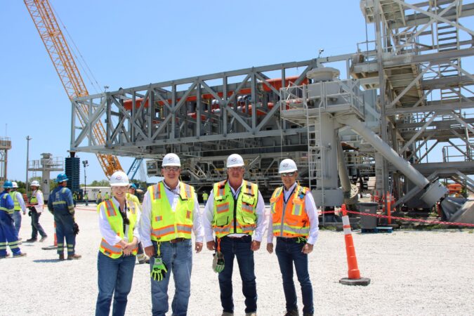 Bechtel Completes Jack and Set of Mobile Launcher 2 Base at Kennedy ...